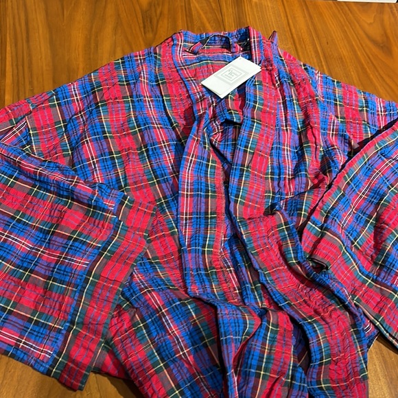 Dior | Intimates & Sleepwear | Nwt Vintage Christian Dior Plaid Robe ...